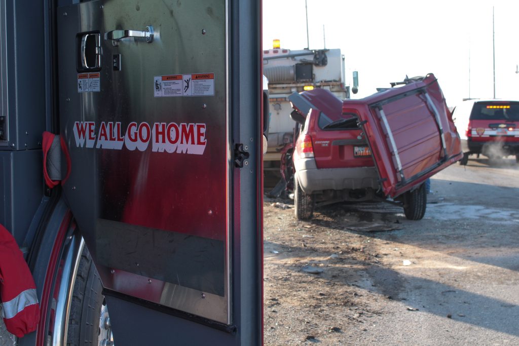 Teen girl extricated after car-street sweeper collision in West Valley ...