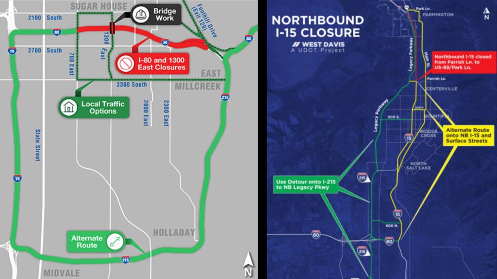 UDOT plans weekend closures on I-80 in Salt Lake City, I-15 in Davis ...