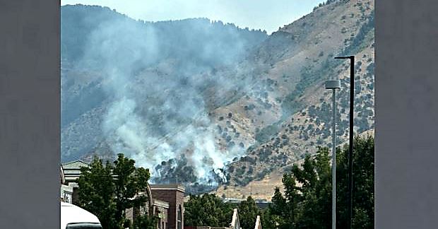 New start, Green Canyon Fire, now burning 10 acres near Logan ...