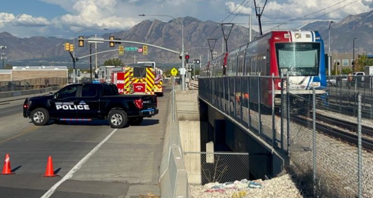 UTA: Driver injured after driving around lowered West Jordan TRAX ...