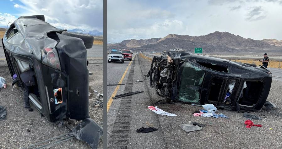 Wendover Fire responds after I-80 rollover | Gephardt Daily